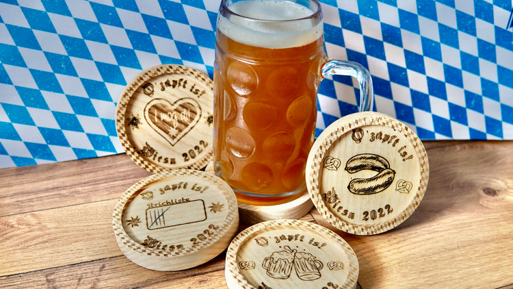 Oktoberfest special ️ Your wooden beer coasters to the Oktoberfest – Mr ...